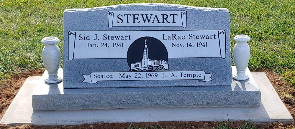 Slant Monuments | Utah Monument Company